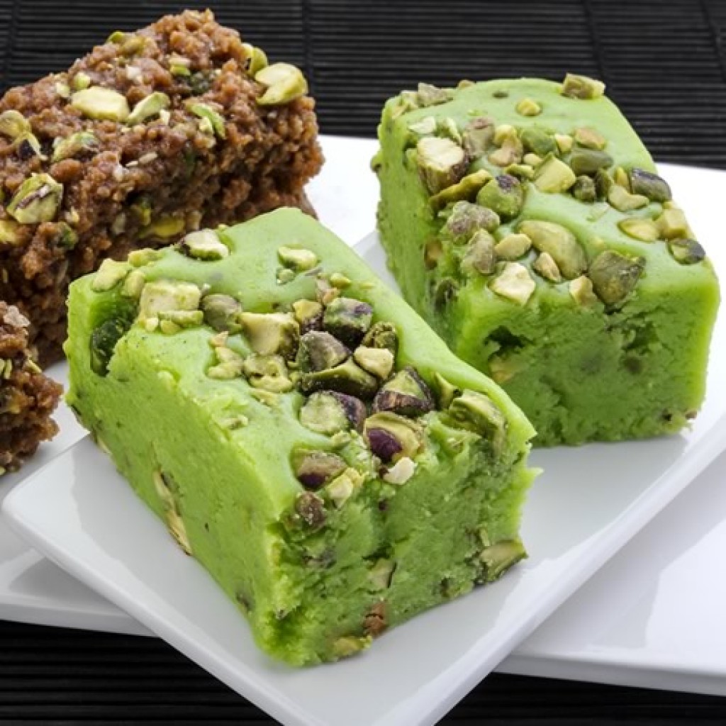 Pista Barfi - Mushtaq's Sweets